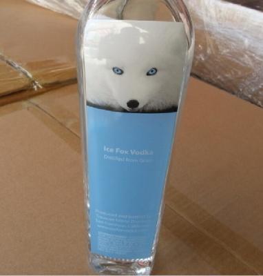 Cina 18.5mm 750ml Gin Bottle ISO9001 Crystal White Glass Decal Painting in vendita