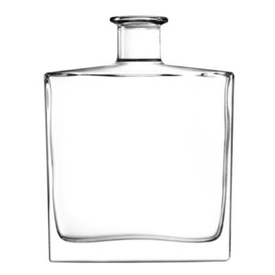 China Glasflaschen-hitzebeständige Rechteck-Alkohol-Flasche des geist-1200g zu verkaufen