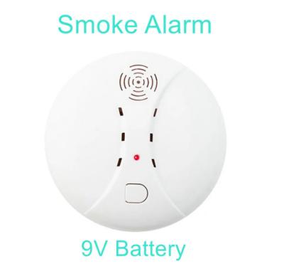 China 9V Battery Standalone Sound and Flash Photoelectric Smoke Detector for sale