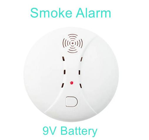 Quality 9V Battery Standalone Sound and Flash Photoelectric Smoke Detector for sale