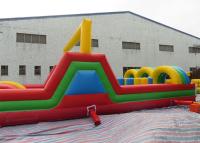 China Outdoor Crazy Interactive Inflatable Obstacle Challenges For Playground for sale