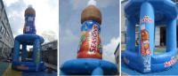China Advertising Bottles Inflatables With Booth , Inflatable Display Booth for sale
