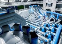 China Customized Attraction And Big Inflatable Theme Park With Vinyl Patch for sale