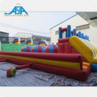 China High Security Inflatable Challenge Obstacle Course With Logo CE ROHS for sale