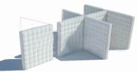 China inflatable cube walls for divide office for sale