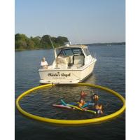 China Customized Round Protective Inflatable Floating Boat Pool for sale