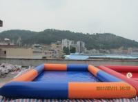 China Colored Rectangular Kids Inflatable Pool for Water Park Games Using for sale