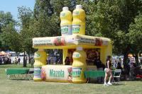 China Advertising Bottles Inflatables With Booth , Inflatable Display Booth for sale