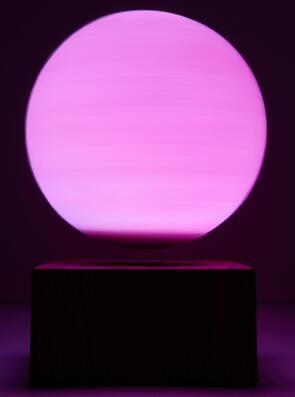 China Wireless rechargable colorful magnetic floating levitation moon lamp light night lamp for sale
