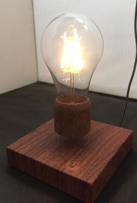China wooden base magnetic floating levitate led bulb lamp for sale