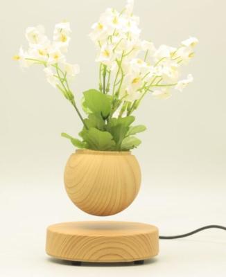 China 360 rotating magnetic floating leivtating  flying air bonsai tree  planter pot gift for sale