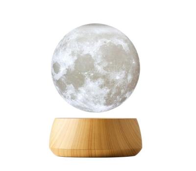 China new magnetic floating levitate bottom 3D moon lamp night lighting for sale