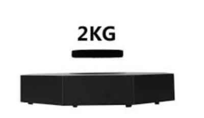 China octagon magnetic levitation bottom laptop shoes can 2kg display stand with 50mm levitation distance for sale