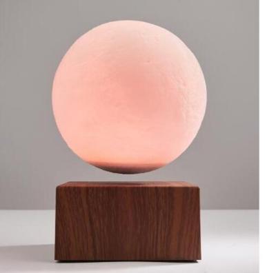 China new wirless rechargable magnetic levitation floating moon lamp light bulb for sale