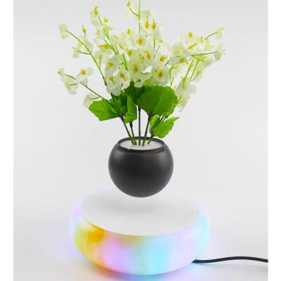 China Christmas gift colorful led light change magnetic levitation flying air bonsai plant tree potted for sale