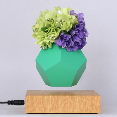 China MAGNETIC levitation air bonsai plant pot black pot,floating plant pot for sale