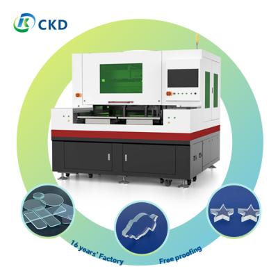 China 600X700MM Glaslasersnijmachine Splitsende laserbron Pulsfrequentie 1-100kHz Te koop