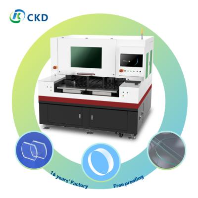中国 精度 透明 ガラスファイバーレーザーカット ガラス切断機 精密切断 販売のため