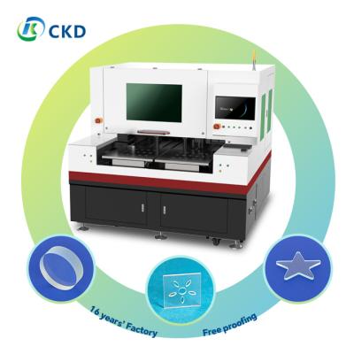 China HTI Control Laser Cutting Machine For Glass With 150W RFC02 CO2 Laser for sale