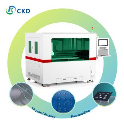 China Infrared MOPA Laser Glass Drilling Machine With 1-4000KHz Repetition Frequency And Coaxial Red Light for sale