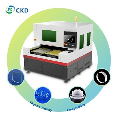 中国 150W RFC02 厚いガラスレーザー切削機を分割する ±0.01mm 正確さ 販売のため