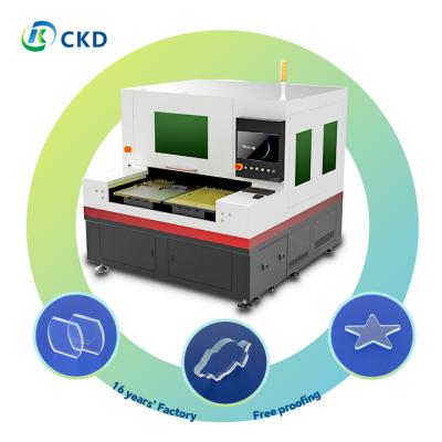 China 1064nm 1G Acceleration Rack And Pinion Irregular Glass Cutting / Thick Glass Laser Cutting Machine for sale