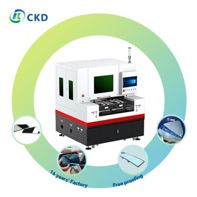 China Snijdikte 0,2-5 mm 50/80w Laser Power Glass Mirror Cutting Machine voor de glassnijindustrie for sale