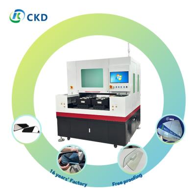 Китай HTI Control Auto Mirror Glass Cutting Machine With 3.5KW Laser продается