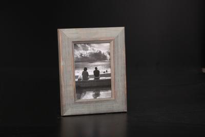China 5“ X7“ Enige die de Fotokaders van het Plattelandertafelblad in Stevig Hout met het Gewassen Bruine Eindigen worden gemaakt Te koop