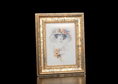 China Middelgrote Grootte 6“ x8“ MDF het Kader van de Tafelbladfoto in het Foiled Rijke Gouden Eindigen Te koop
