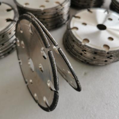 중국 145mm*4.8mm*16mm*6mm B80/100 전기 도금 CBN 사이클론 연삭 휠 (체인 톱 톱용) 판매용