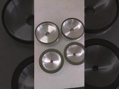 Resin-bonded diamond and CBN abrasive layers, available in various sizes and grit sizes.