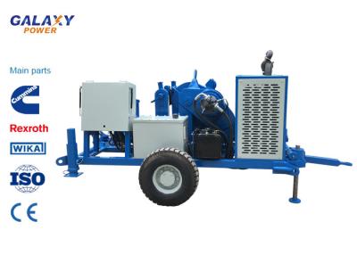 China Blue Color 103hp Underground Cable Pulling Equipment for sale
