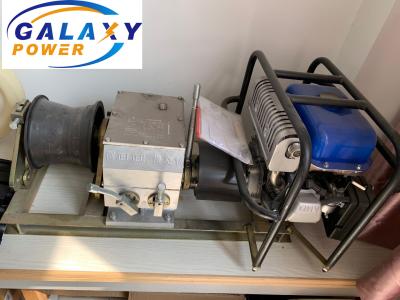 China 3 Ton Single Drum  Gasoline Winch  Cable Pulling Machine Transmission Line Accessories for sale