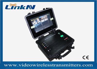 Cina Video larghezza di banda portatile AES256 Enryption H.264 del ricevitore HDMI CVBS 2-8MHz di COFDM con la batteria in vendita