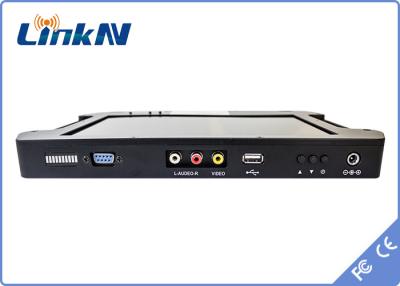 China Handheld COFDM Video Receiver AES256 Encryption FHD CVBS H.264 with Display and Battery Powered for sale