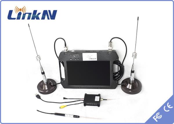10km UAV Video Link FHD COFDM Transmitter & Receiver with Color Display H.264 Compression Low Latency AES256
