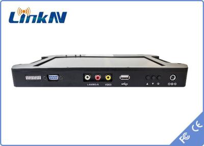 中国 電池式表示との手持ち型の戦術的なビデオ受信機COFDM QPSK AES256の暗号化FHD CVBS H.264 販売のため