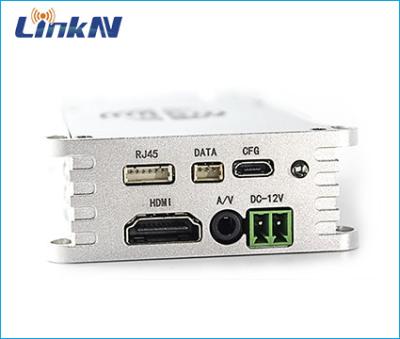 작은 10 사이즈 킬로미터 UAV 데이터 링크 COFDM 1080p AES256 낮은 지연 300-2700MHz