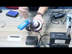  COFDM Wireless Video System AES256 Encryption HDMI & CVBS H.264 2-8MHz Bandwidth Battery Powered