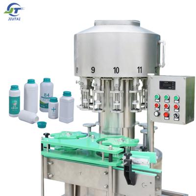 China Full Automatic Electric 12 Head Rotary Bottle Pesticide/Spirit Filling Packing Machine for Small Business for sale
