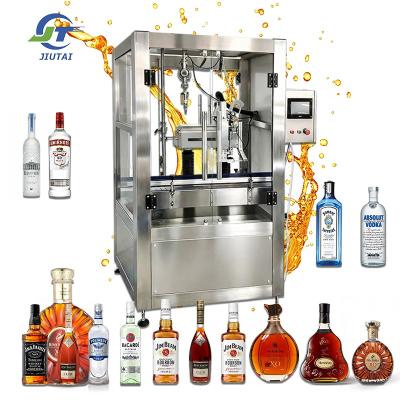 China Linear Automatic Anti Foam Bottling for Rice Wine White Wine Liquor Tracking Negative Pressure Filling Machine for sale