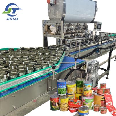 China Automatic Quantitative Tomato Paste Tin Can Filling Sealing and Seaming Machine for sale