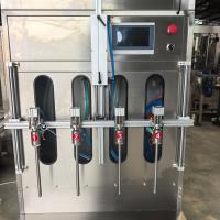 China PLC Control Gravity Flow Filling Machine 5 Inch Touch Screen for Parameter Setting for sale