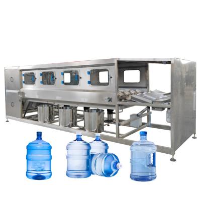 China 5-gallon bottled water filling production line, equipped with washing-filling-capping integrated machine for sale