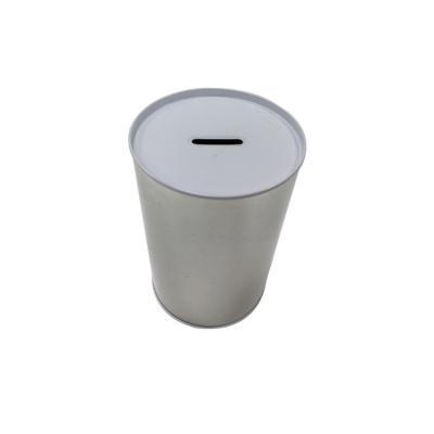 China Metal Tin Piggy Bank For Kids Coin Saving Tin Can D100x153 mm for sale
