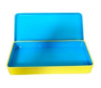 China Rectangle Retro Tin Pencil Case Gift Tin Box Packaging OEM ODM for sale