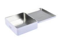 China Empty Rectangular Biscuit Tin Can Container Packaging With Hinged Lid Custom Design for sale