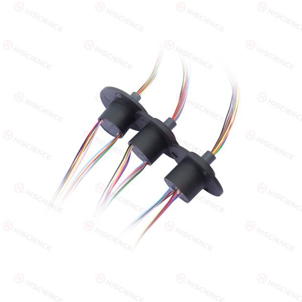Quality Industrial Automation Capsule Slip Rings 8 Circuits 2.5A 24.5mm Lead Length for sale