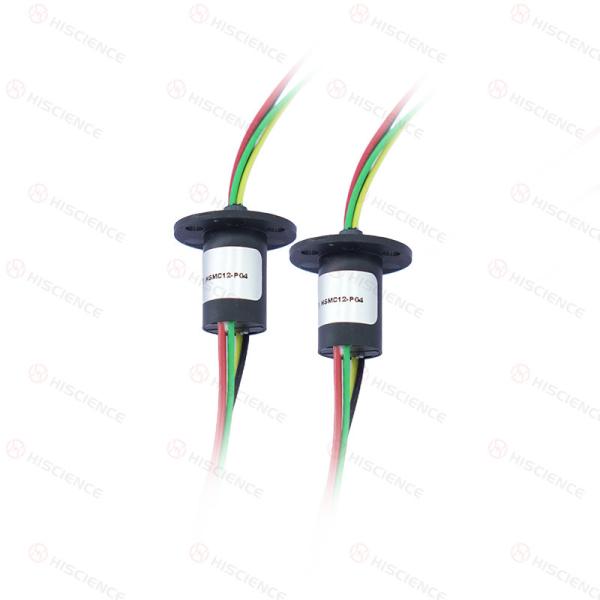 Quality Transmit Ethernet Slip Ring Capsule 6 Circuits 2A Electrical Slip Rings for sale
